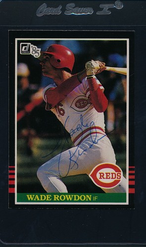 1985 Donruss #642 Wade Rowdon Reds Signed Auto *23613 | eBay
