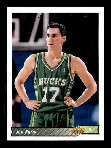 1992 Basketball Upper Deck Jon Barry Milwaukee Bucks #417 RC-2 | eBay