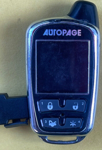 AutoPage 2-Way LCD Security Alarm Keyfob Tested H50TR32-Broken Screen ...
