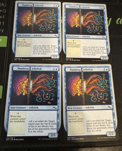 Numbing Jellyfish X4 Unstable Magic the Gathering MTG | eBay