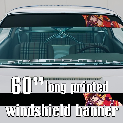 60" Arch Wizard Magic Sexy Waifu Otaku Anime Printed Windshield Vinyl ...