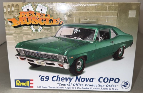 ‘69 Chevy Nova COPO Revell 1:25 Scale Model Kit # 85-4274 SEALED Box ...