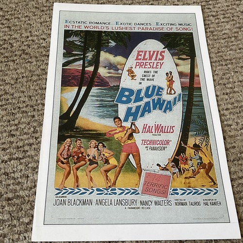 Elvis Presley Blue Hawaii Poster 11 x 17 (275) | eBay