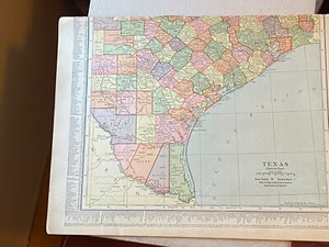 Texas 1910-1919 Date Range Antique North America County Maps for sale ...