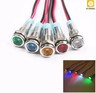 5PCS 6mm 12V Metal LED Pilot Dash Panel Indicator Signal Light Lamp Car ...