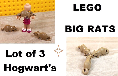 LEGO Rats Lot of 3 Big Large Hogwarts Harry Potter Wizard Witch Potion Witch Pet | eBay