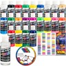 Createx 36 Color Master Airbrush Paint Kit with DVD, Cleaner & 100 Mix ...