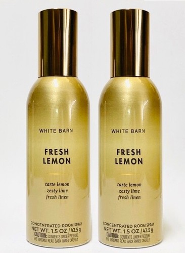 2 Bath & Body Works FRESH LEMON Concentrated Room Spray Perfume Mini 1. ...