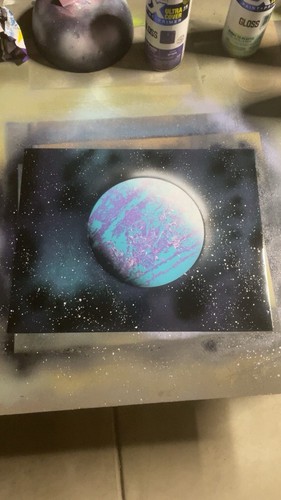 Space Spray Paint Art Original | eBay