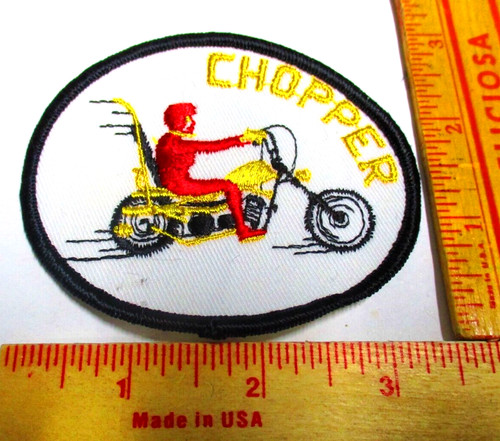 70s "CHOPPER" patch vintage motorcycle collectible old biker vest memorabilia | eBay