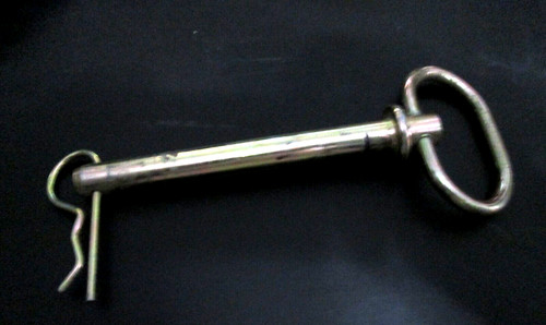 Handle Hitch Pin 1/2" x 5" Yellow Zinc Wagon Tractor Trailer w/Keeper ...