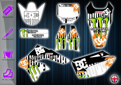 KAWASAKI KXF450 STICKERS - KXF250 GRAPHICS KIT KXF450 DECALS - GRAPHICS ...