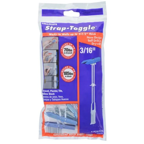 Hillman 3/16 In. Strap Toggle With #10 X 2-1/2 In. Machine Screw (2-6 ...