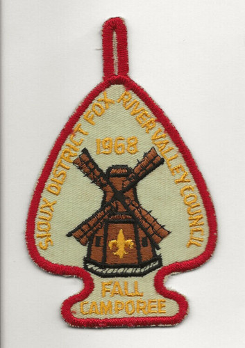ARROWHEAD PATCH / " FOX RIVER VALLEY COUNCIL * SIOUX DIST. - Boy Scout ...