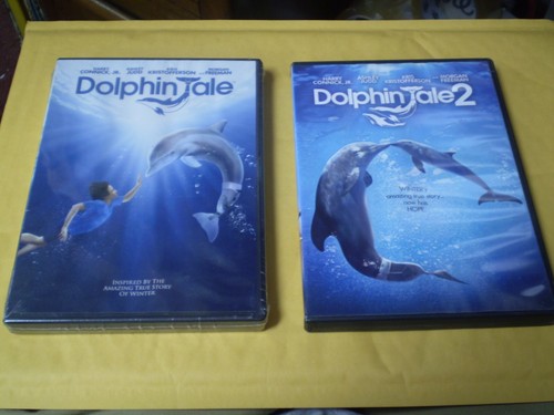 (2) Dolphin Tale Children's DVD Lot: Dolphin Tale 1 (NEW) & 2 Harry ...