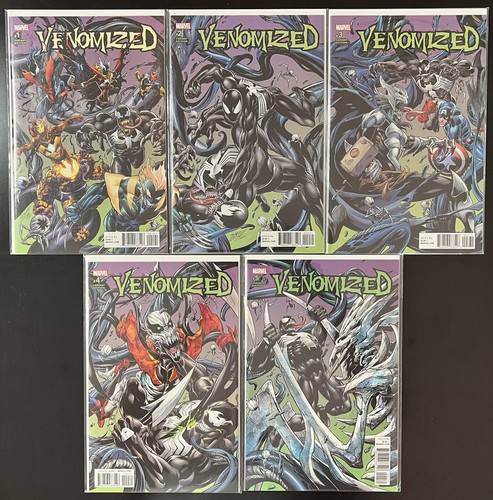 Venomized #1-5 Mark Bagley Connecting Variant Covers! Complete High ...