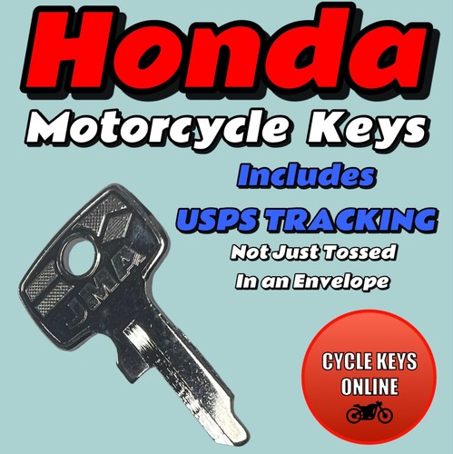 Honda Motorcycle keys Cut by Code replacement spare key T6346-T6997 | eBay