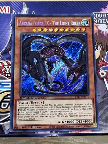 Yugioh! LP Arcana Force EX - The Light Ruler - SGX4-ENB10 - Secret Rare ...