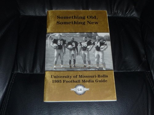 1995 UNIVERSITY OF MISSOURI ROLLA COLLEGE FOOTBALL MEDIA GUIDE EX-MINT ...