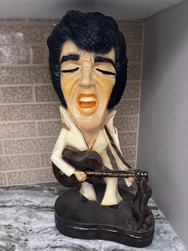 ESCO TUSCANY LIKE ELVIS PRESLEY AND HOUND DOG KIMRO CHALKWARE PLASTER ...