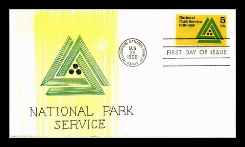 DR JIM STAMPS US COVER NATIONAL PARK SERVICE 50TH ANNIVERSARY FDC HAND ...