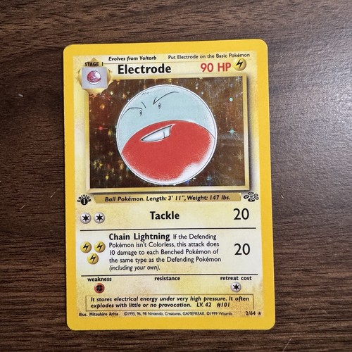 Electrode - Jungle 1st Edition Holo Rare Pokemon Card 1999 | eBay