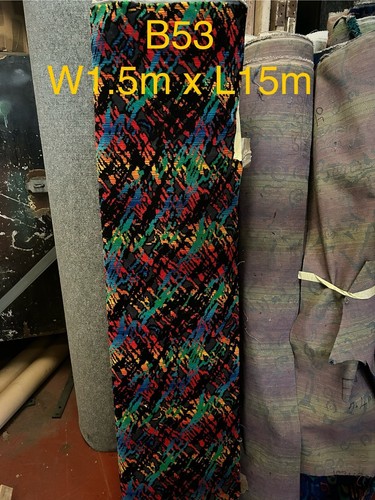 B53 - 1m of Retro Coach/Bus/Train/Camper Fabric (Moquette) | eBay