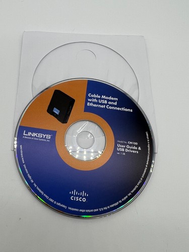 2007 Linksys CISCO CM100 Cable Modem CD User Guide & USB Drivers ...
