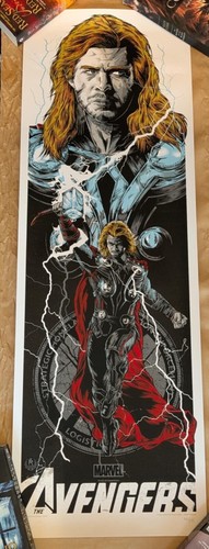 Rhys Cooper Thor Marvel Avengers 1988 Mondo screen print poster art S/N ...