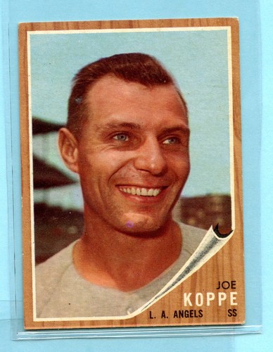 1962 Topps Baseball Card #39 Joe Koppe -- Los Angeles Angels (EX) | eBay