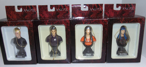 Buffy The Vampire Slayer ANGEL Set of 4 Collectible Ornaments Fred ...