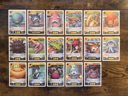 Yo-Kai Watch TCG - Jibanyan/Walkappa Starter Pack Cards - Lot of 17 ...