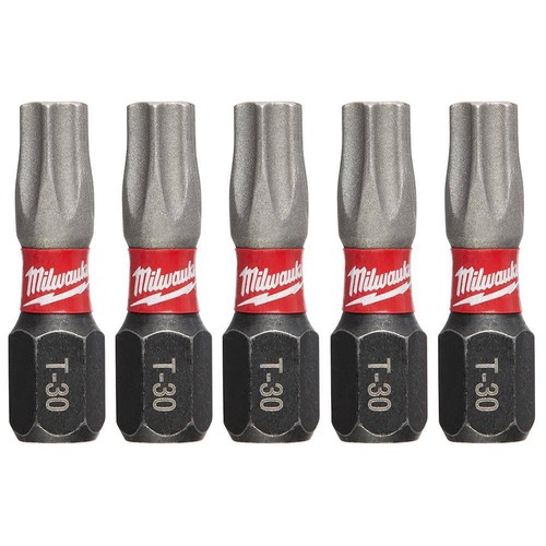 Milwaukee 48-32-4637 SHOCKWAVE Impact Duty 1" T30 TORX Bits, 5-Pack | eBay