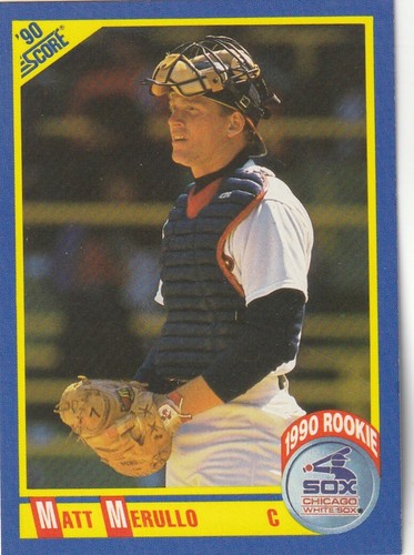 FREE SHIPPING-MINT-1990 Score Matt Merullo Chicago White Sox #605 ...
