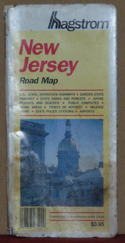 1998 Hagstrom's Road Map of New Jersey | eBay