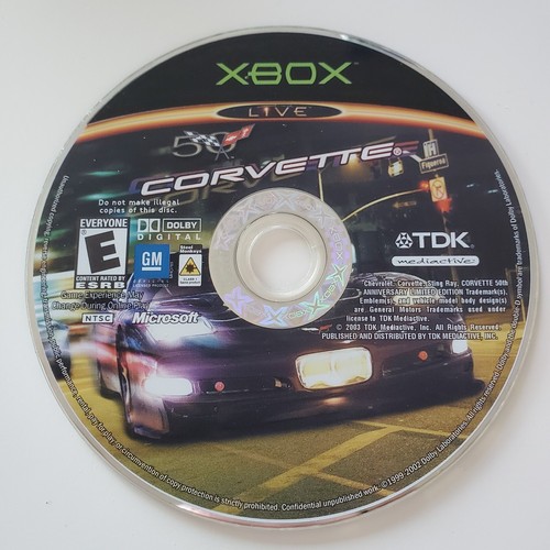 Corvette (Microsoft Xbox, 2004) TESTED AND WORKING 739069640123| eBay