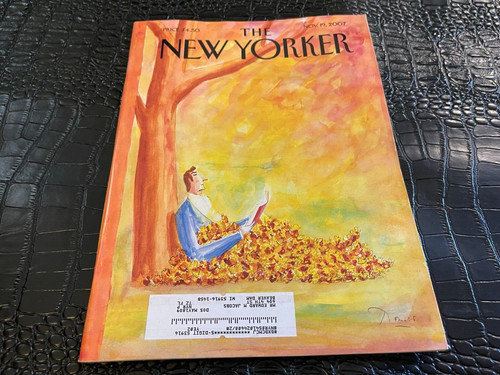 NOVEMBER 19 2007 NEW YORKER vintage magazine - AUTUMN - READING BURIED ...