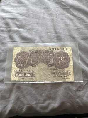 10 Shilling Banknote in English Banknotes Pre-1952 for sale | eBay