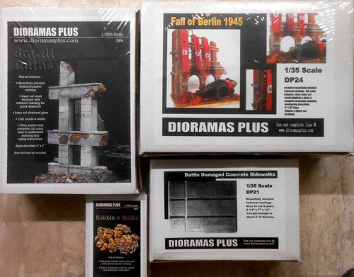 Specially Priced Dioramas Plus 2 Kit Lot Building WWII 1/35 Diorama ...