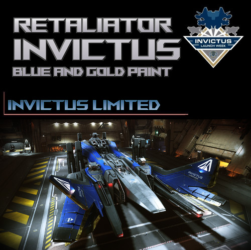 Star Citizen - RETALIATOR - INVICTUS - Bleu and Gold Limited Paint | eBay