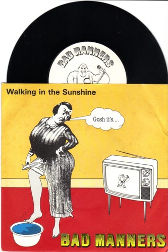 BAD MANNERS - WALKING IN THE SUNSHINE b/w END OF THE WORLD 7" SINGLE ...