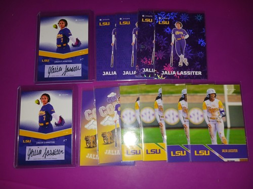 (12) card lot 2025 Onit LSU Softball Jalia Lassiter w/ (2) AUTO ...