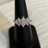 NICE Vintage 1975 Avon ROSAMONDE RING silver tone Rose Outline Adj size ...