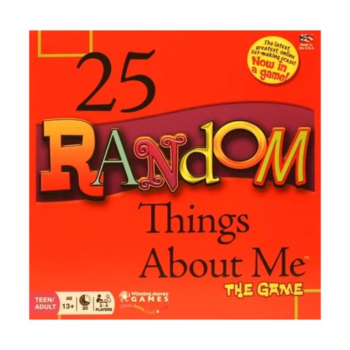 Winning Moves Boardgame 25 Random Things About Me Box VG+/NM ...