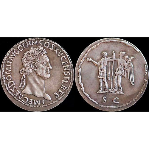 92-94 AD Large Ancient Roman Coin Domitian Roman Emperor - Sestertius ...
