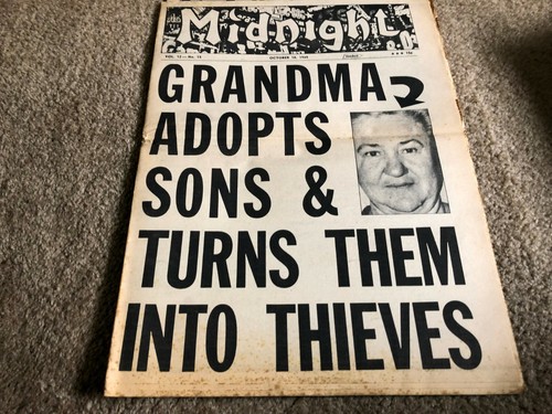 OCT 18 1965 MIDNIGHT tabloid magazine GRANDMA TRAINS THIEVES | eBay