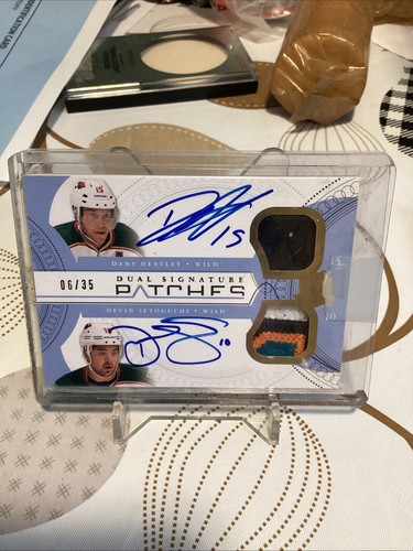 2011-12 THE CUP DUAL SIGNATURES Dany Heatley Devin Setoguchi 6/35 | eBay