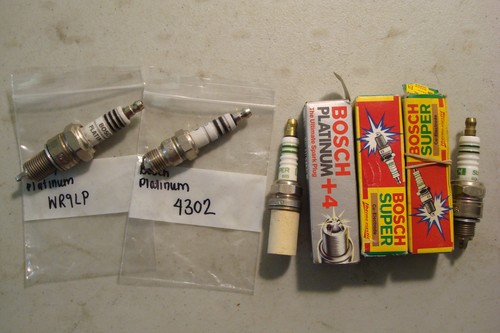 LOT of 7 BOSCH SUPER SPARK PLUGS WR9LP, 4302 others. NOS (Box sp1) | eBay