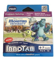 VTech InnoTab 2S Monsters Inc. Electronic Learning Game Cartridges ...