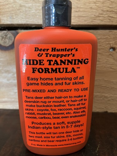 1 Deer Hunters & Trappers Hide TANNING Formula Tan Pelt Drying Fur Skin ...